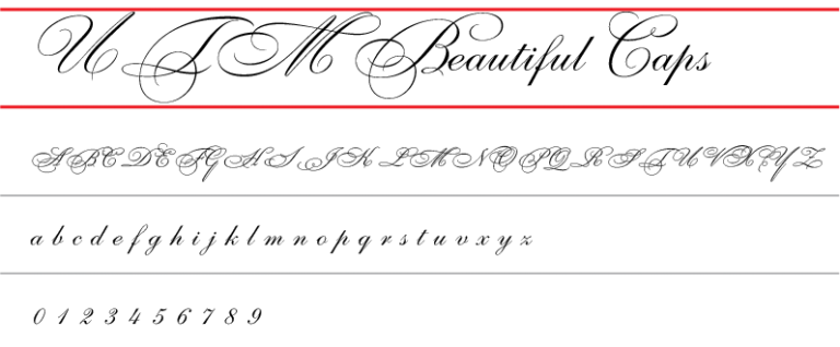 Font chữ Việt Hóa UTM Beautiful Caps - Font Chữ Việt